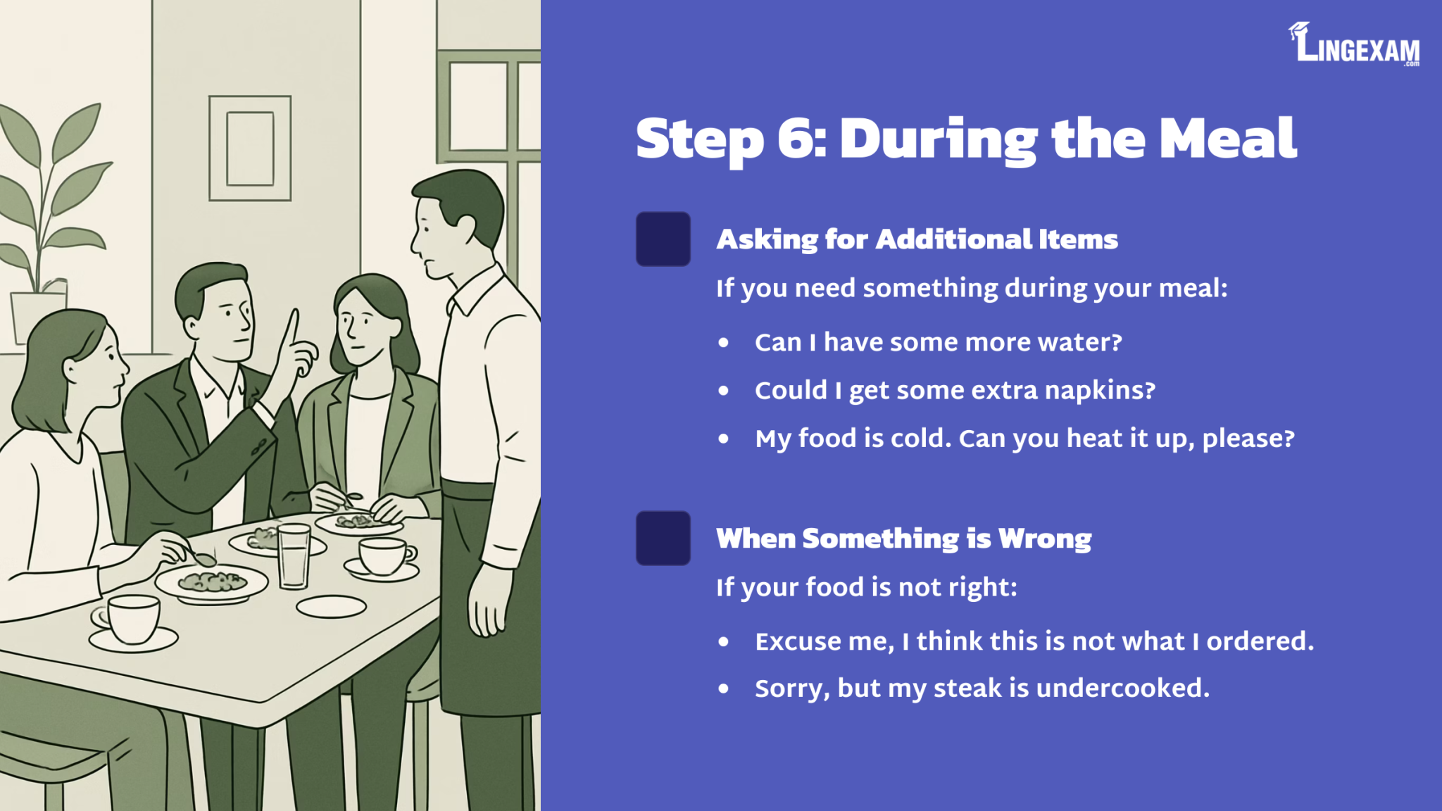 Ordering Food at a Restaurant: The Complete B1 English Guide - LingExam ...